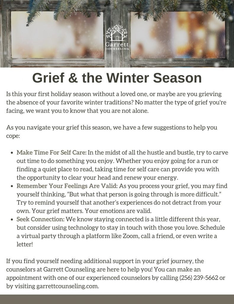 Winter Mental Health Toolkit | Garrett Counseling | Huntsville AL