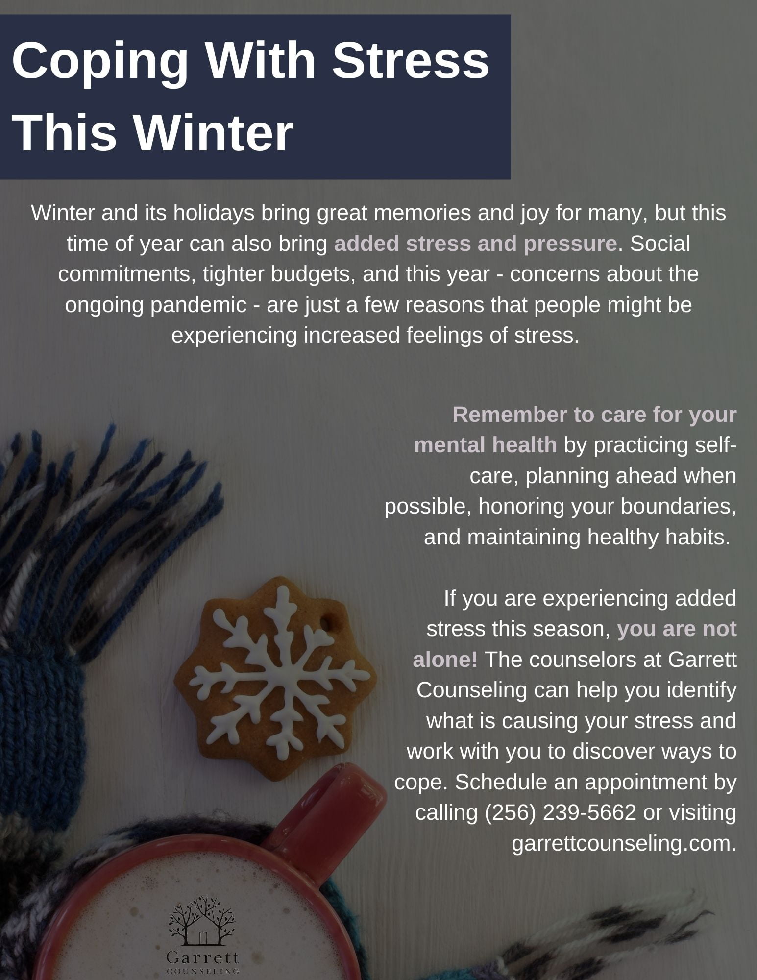 Winter Mental Health Toolkit | Garrett Counseling | Huntsville AL